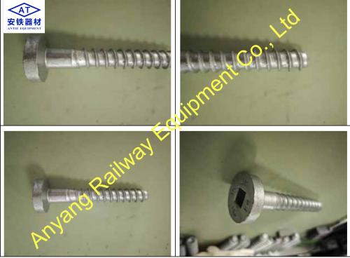High Quality M22×170 Railway Sleeper Screw Spike for Sale--Railway Rail ...
