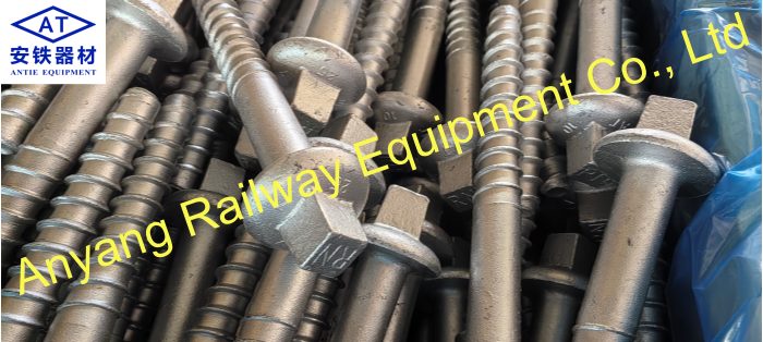 M22×200 Railway Sleeper Screw Spikes for Rail Fixing--Railway Rail ...