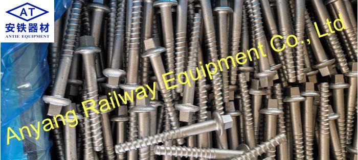 M22×200 Railway Sleeper Screw Spikes for Rail Fixing--Railway Rail ...